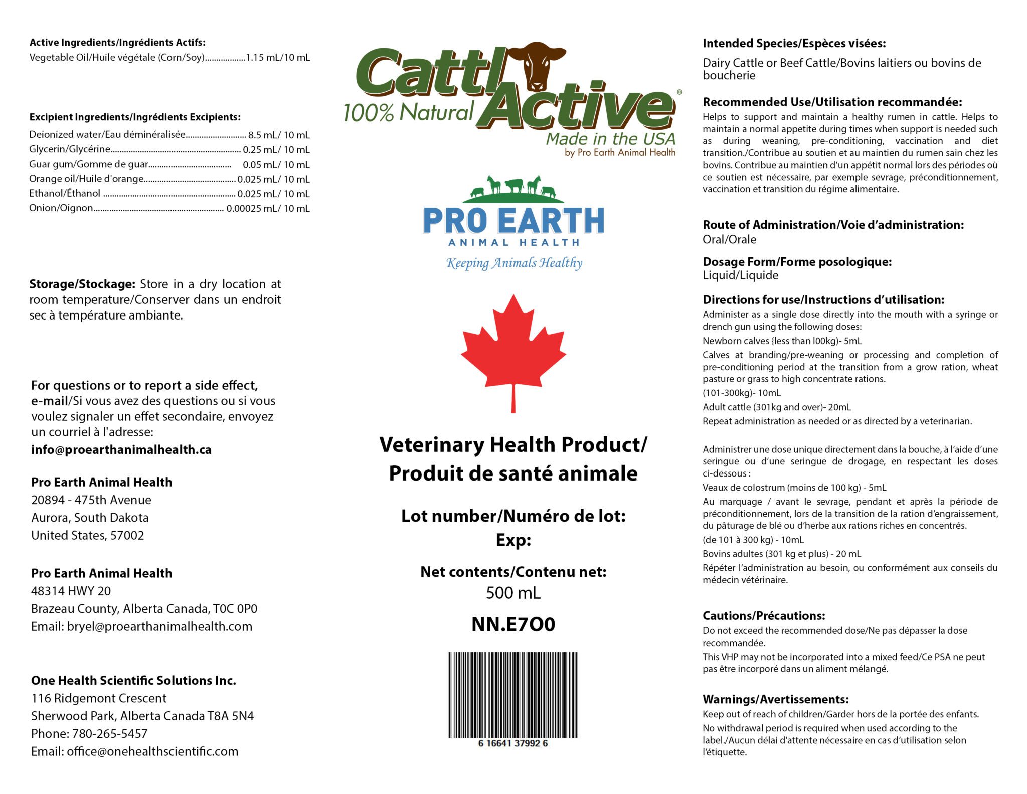 CattlActive – Pro Earth Animal Health